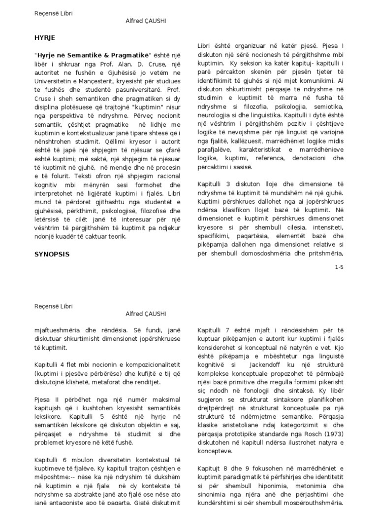 Semantika & Pragmatika | PDF
