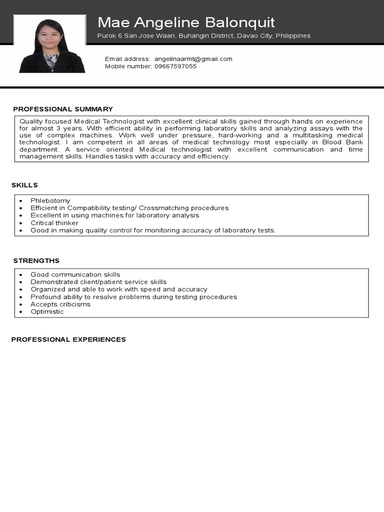Resume-Mae Angeline | Download Free PDF | Medicine | Clinical Medicine