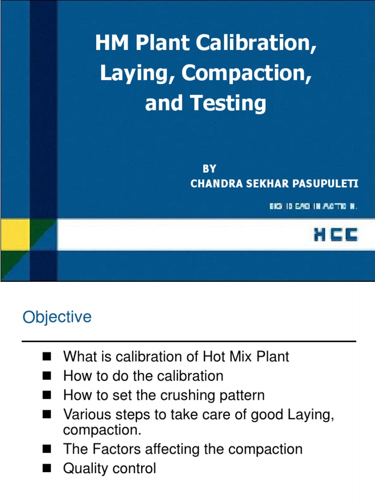 Hot Mix Plant Calibration Laying Testing | PDF | Road Surface | Calibration