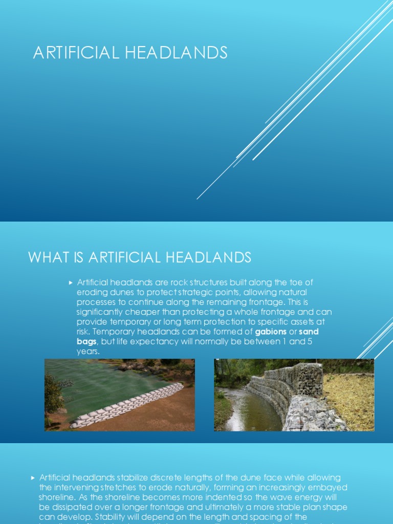 Artificial Headlands | PDF | Beach | Dune