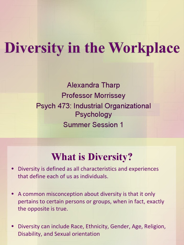Diversity in Workplace | PDF | Discrimination | Multiculturalism