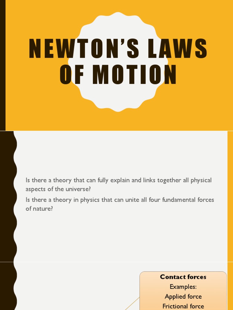 Understanding Newton's Laws of Motion: An Analysis of Key Concepts ...