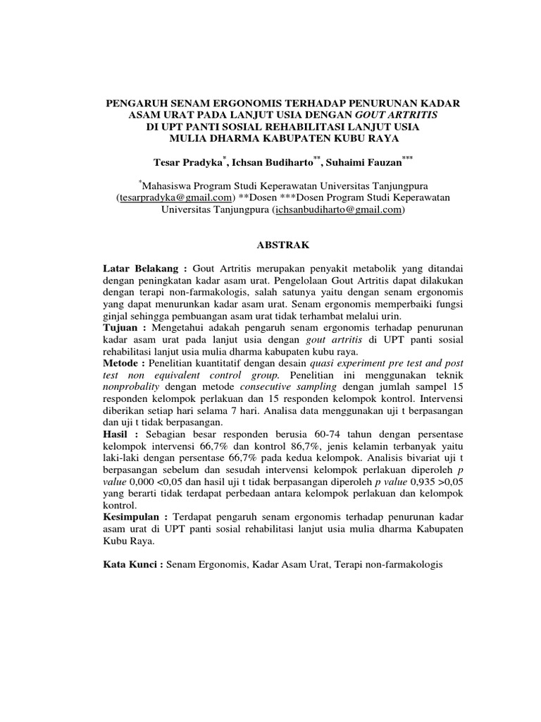 Senam Ergonomik 2 | PDF