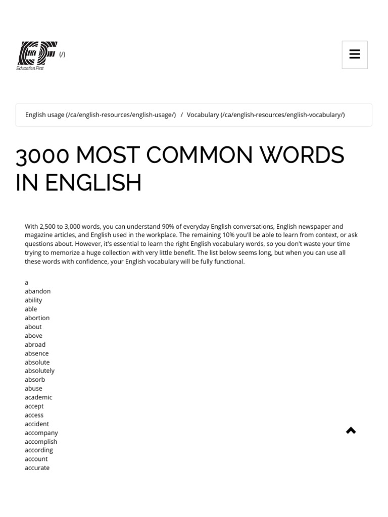 3000 Basic English Word | PDF | English Language | Economics