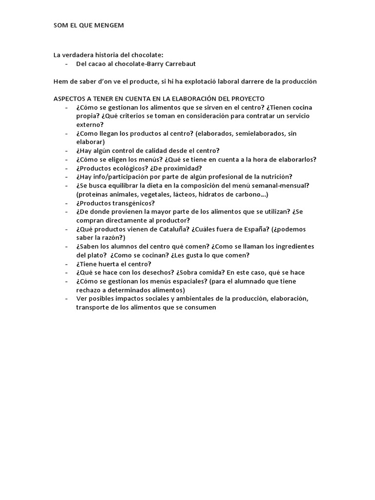 La Verdadera Historia Del Chocolate | PDF