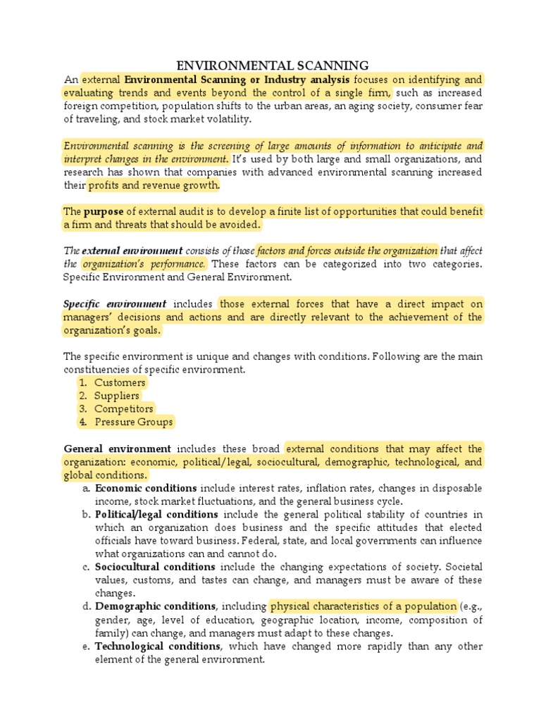 External Analysis | PDF | Strategic Management | Competition