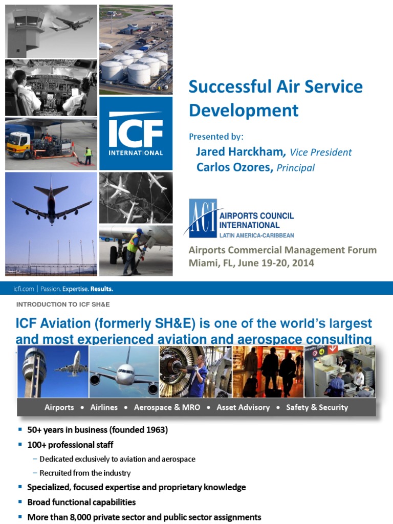 Air Service Development ICF PDF | PDF | Airlines | Airport