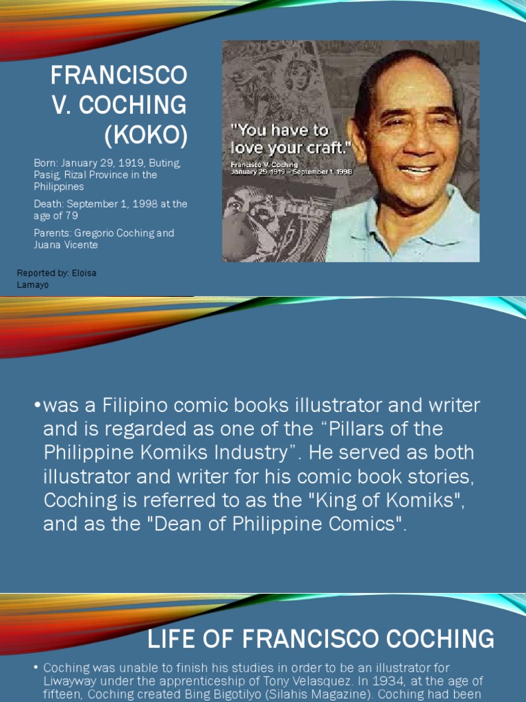 Francisco Coching: King of Komiks | PDF | Comics | Philippines
