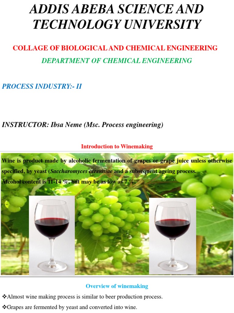 Chapter 2, Wine Production Process | Download Free PDF | Winemaking | Fermentation In Winemaking