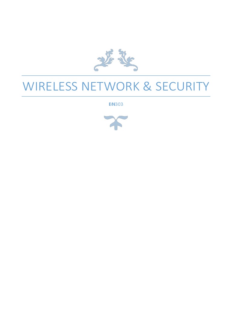 Bn303 Wireless Network & Security | PDF | Wireless Lan | Wi Fi