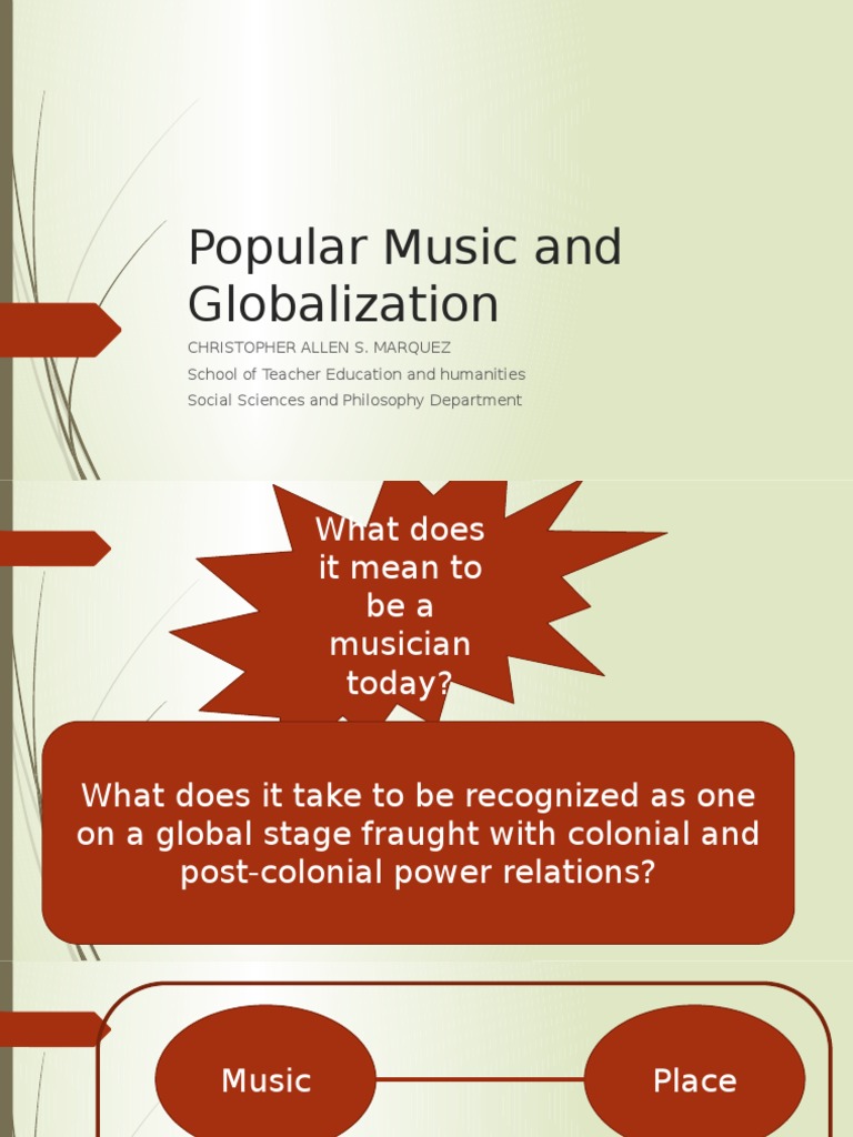 Music and Globalization | PDF | Postcolonialism | Society