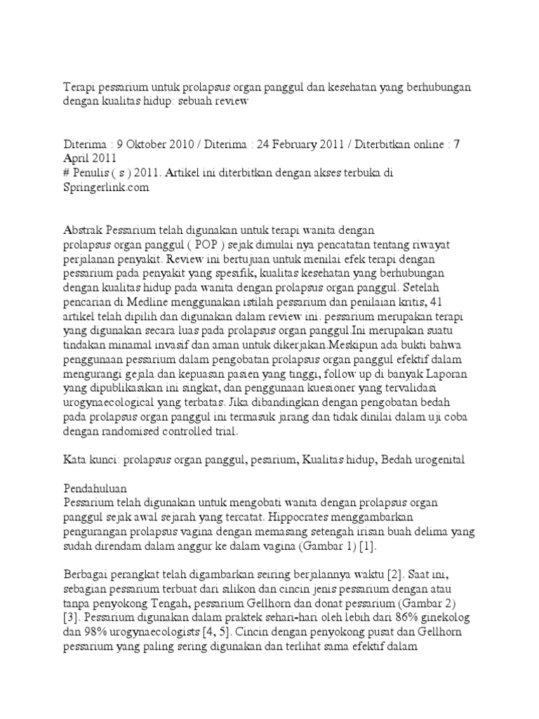 Pesarium | PDF