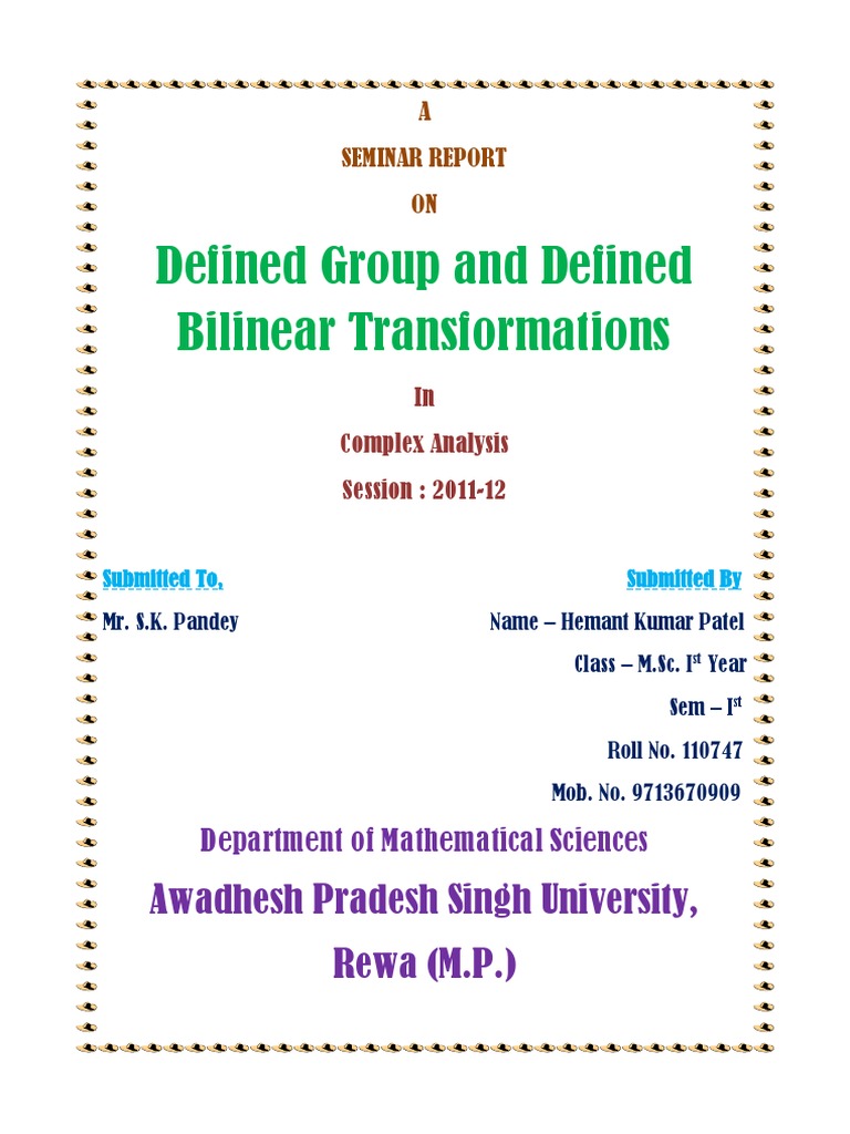 APSU Seminar Front Page | PDF