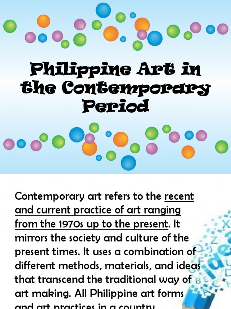 Contemporary Period | PDF | Contemporary Art | Fine Art