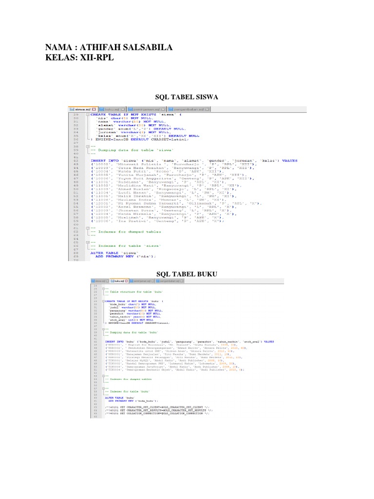 Tugas Basis Data | PDF
