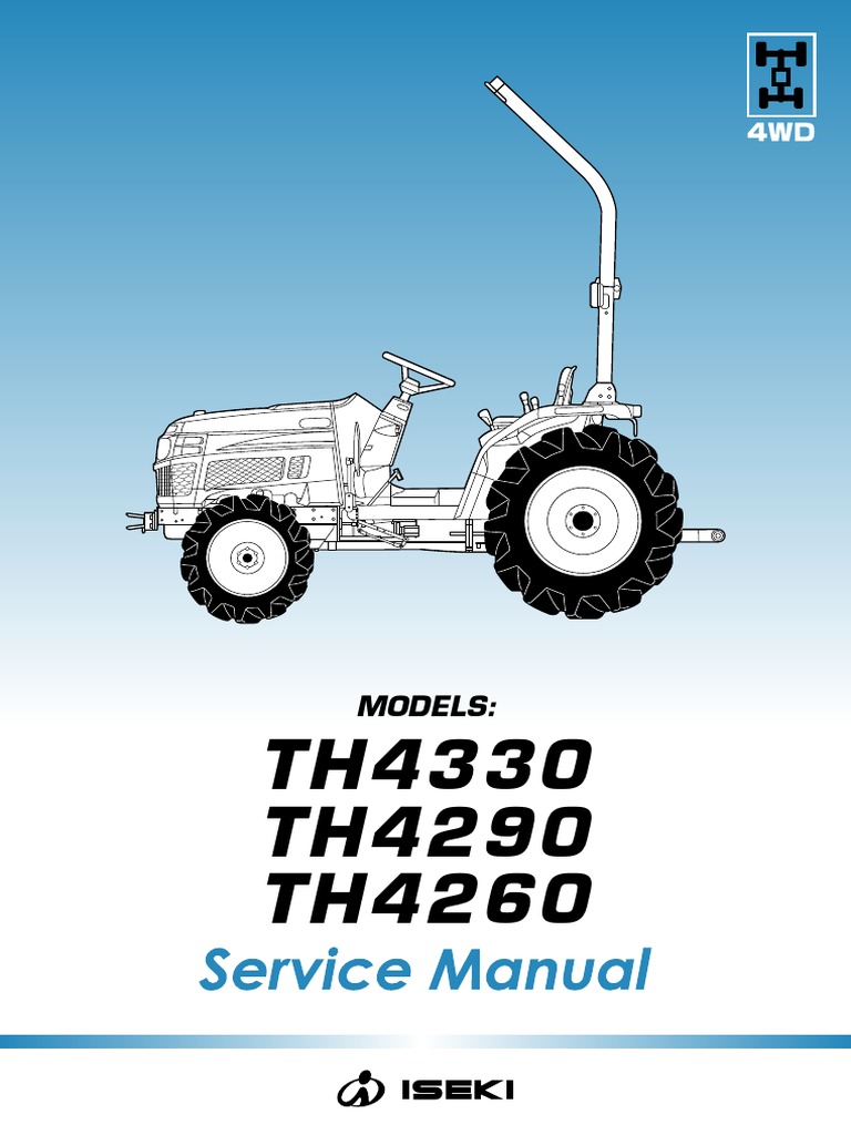 ISEKI TH4260,4290,4330 Service Manual PDF | PDF | Horsepower | Nut (Hardware)