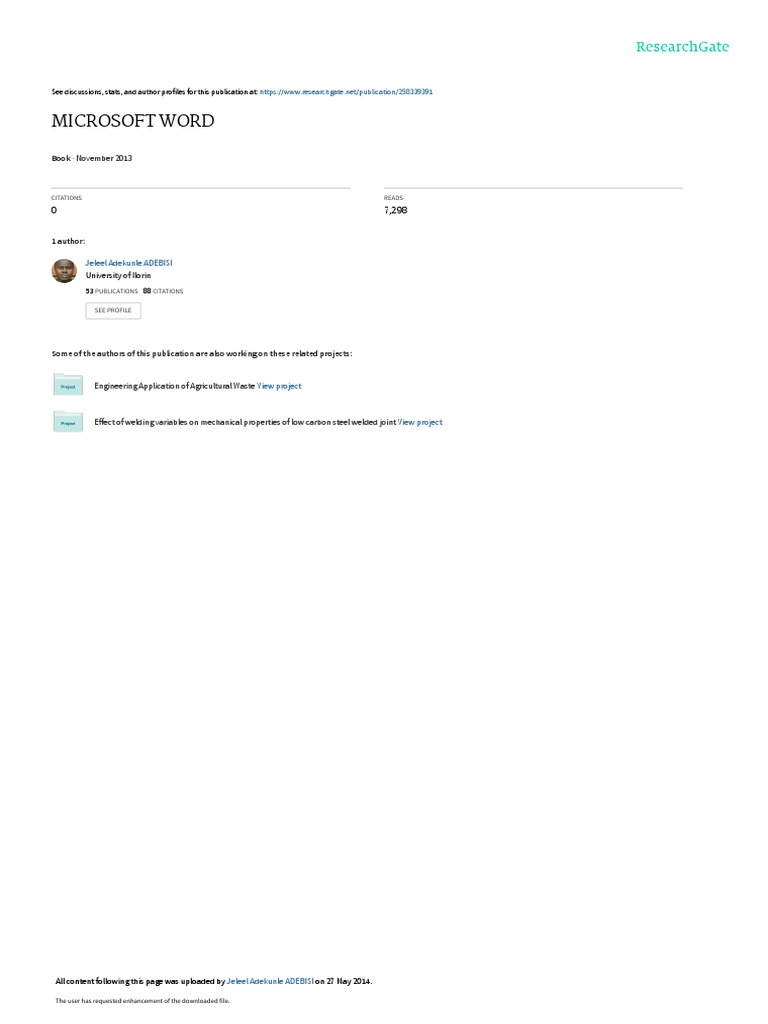 Microsoft Word | Download Free PDF | Microsoft Word | Computer File