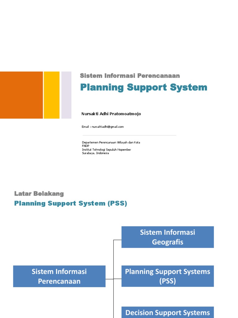 Sistem Pendukung Perencanaan (PSS) | PDF | Teknologi & Rekayasa