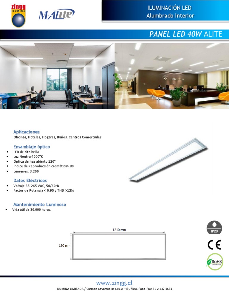Iluminación LED para Interiores | PDF