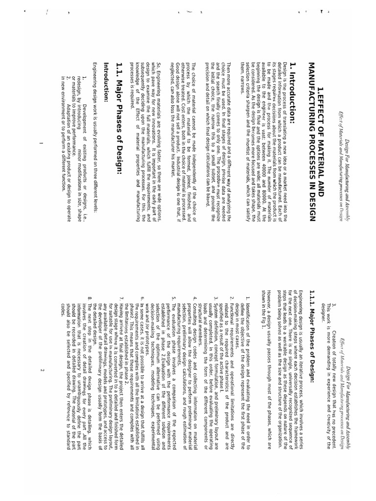 DFM Notes Mtech | PDF