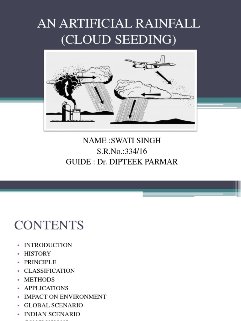 Artificial Rainfall (Cloud Seeding) | Download Free PDF | Precipitation ...