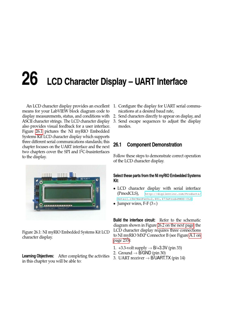 LCD Character Display - UART Interface | PDF | Computer Hardware ...
