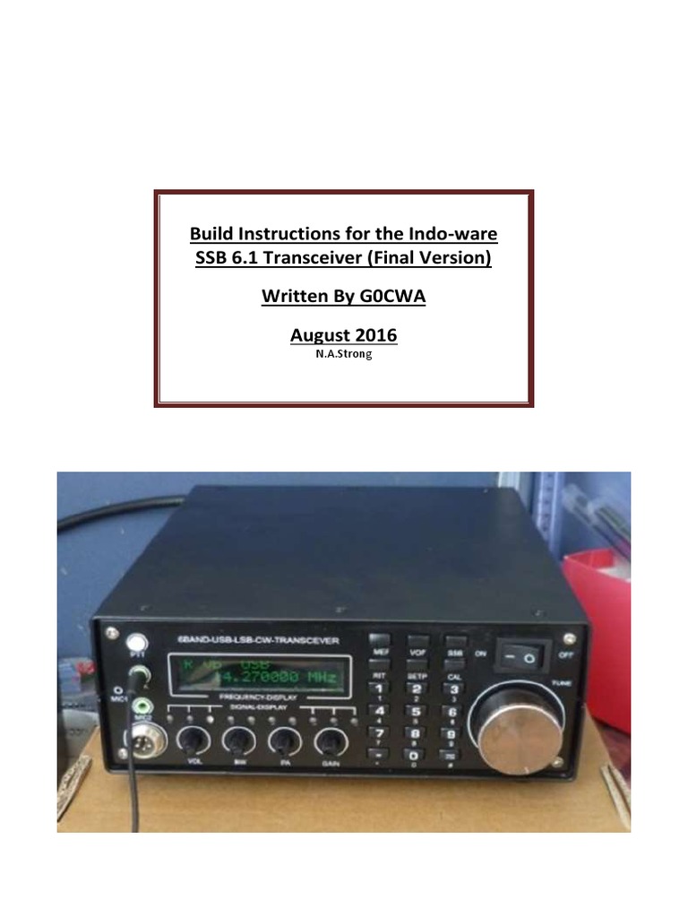 20160921230039final Version of SSB6.1 Build G0CWA | PDF | Electrical ...