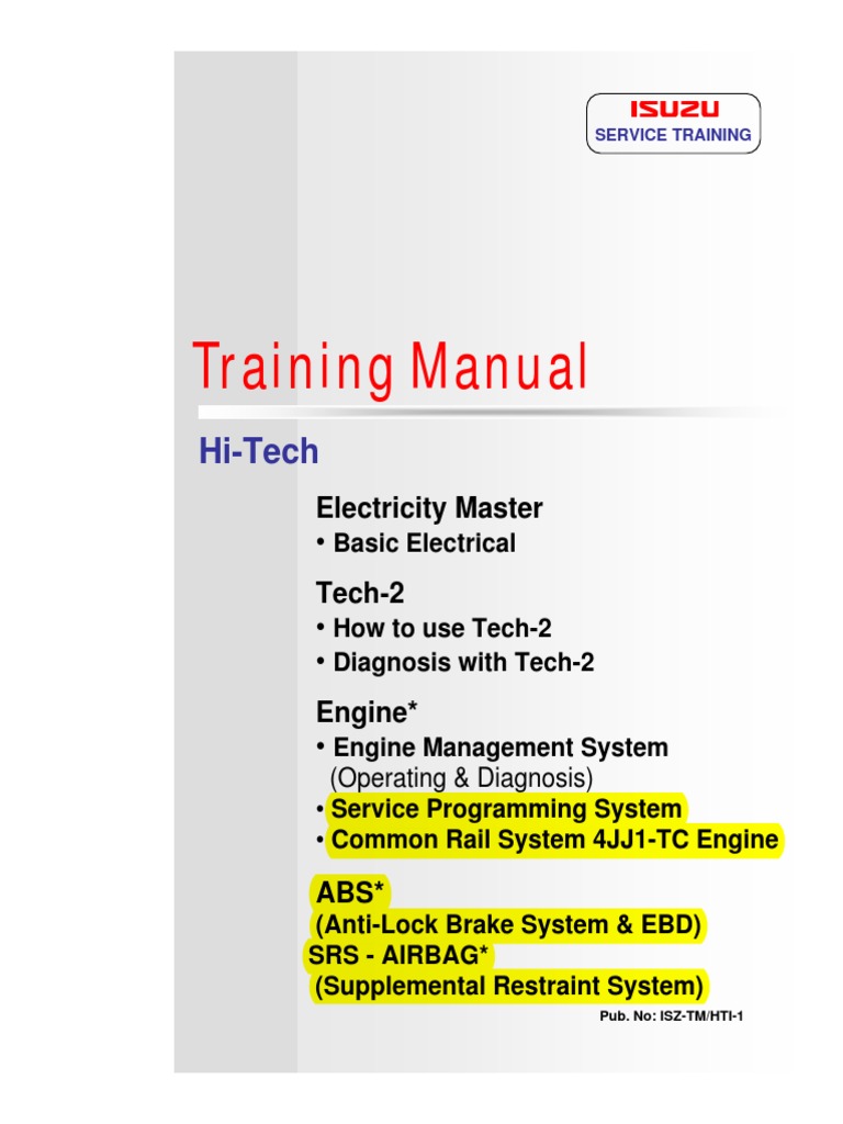 Manual Pelatihan Isuzu Tech-2 | PDF | Komputer