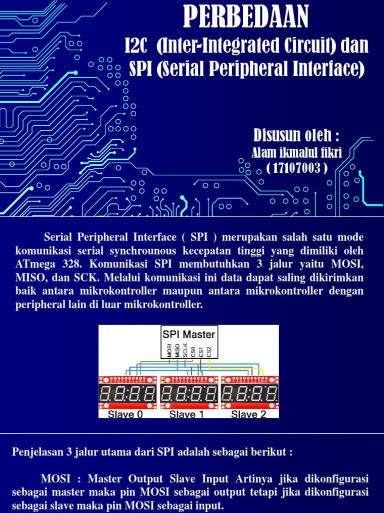 Perbandingan I2C dan SPI dalam Mikrokontroler | PDF