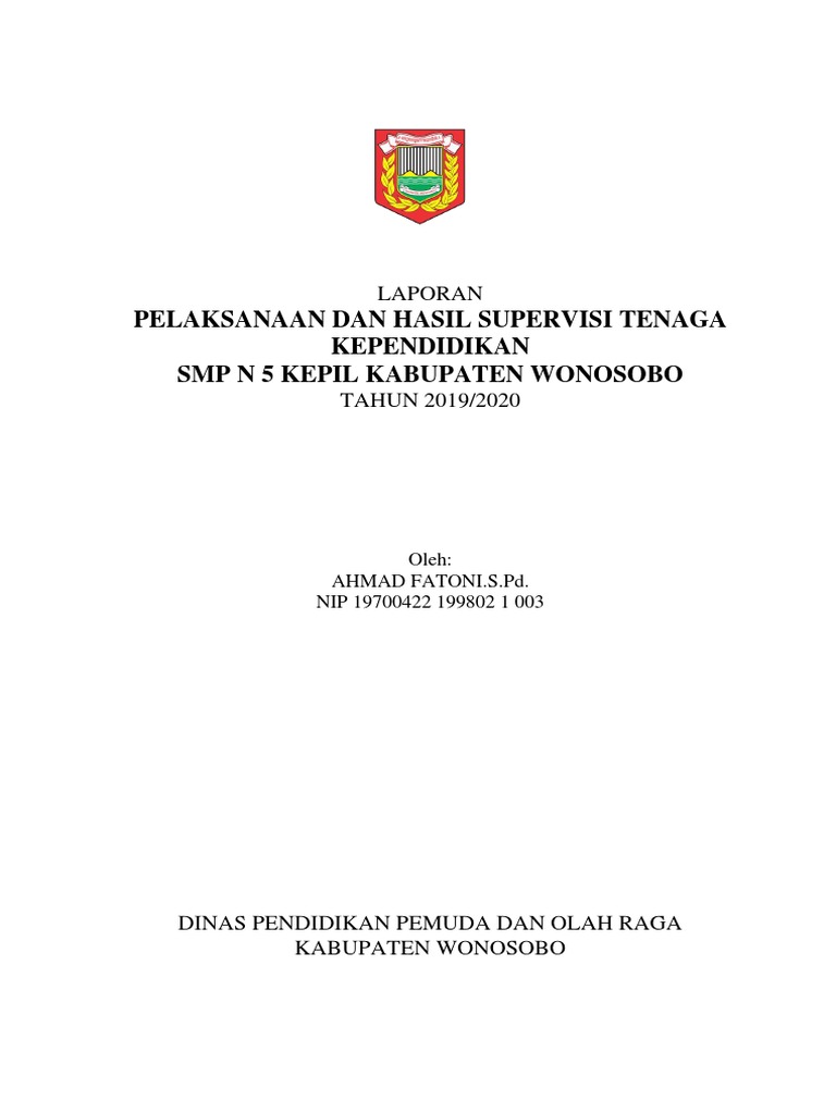 Cover Supervisi Tendik | PDF