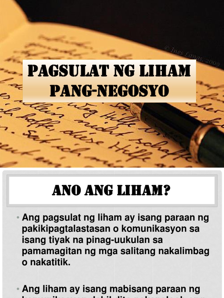 Liham Pang Negosyo | PDF