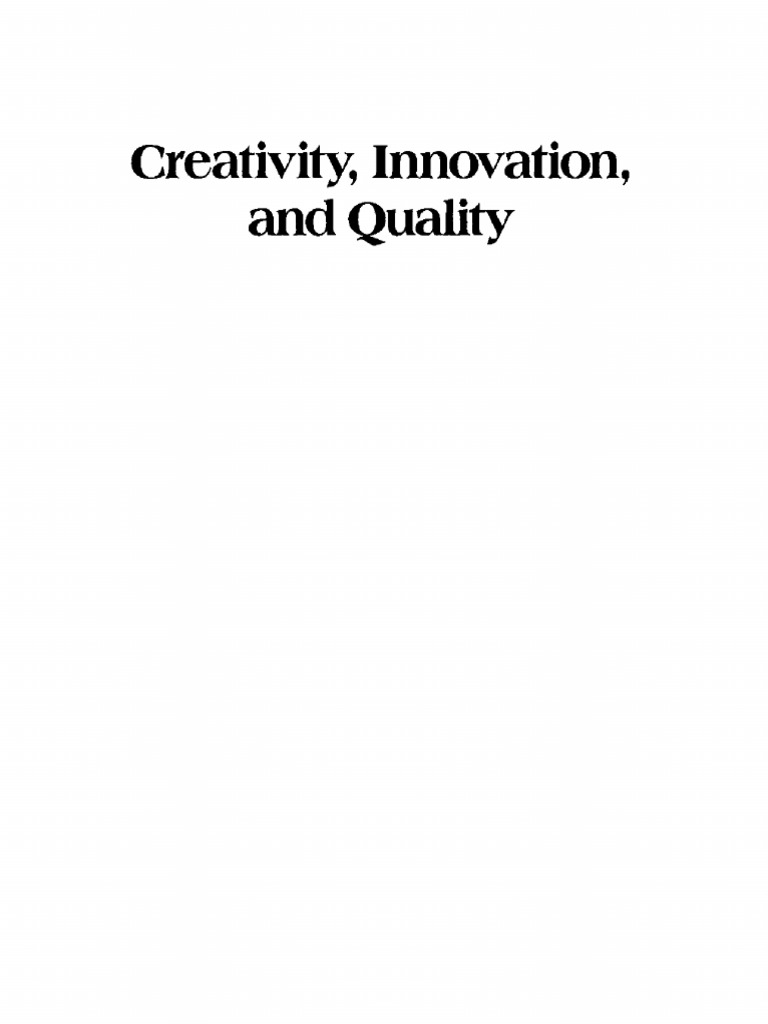 Innovation and Creativity PDF | Download Free PDF | Creativity ...