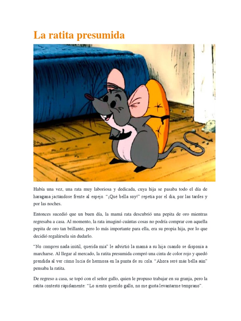 La Ratita Presumida | PDF | Gatos | Perros