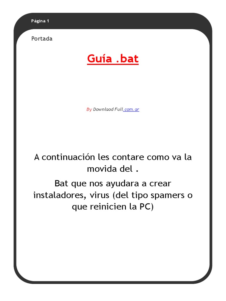 Guia-Bat PDF | PDF | Áreas de informática | Arquitectura de Computadores Guia-Bat PDF | PDF | Áreas de informática | Arquitectura de Computadores