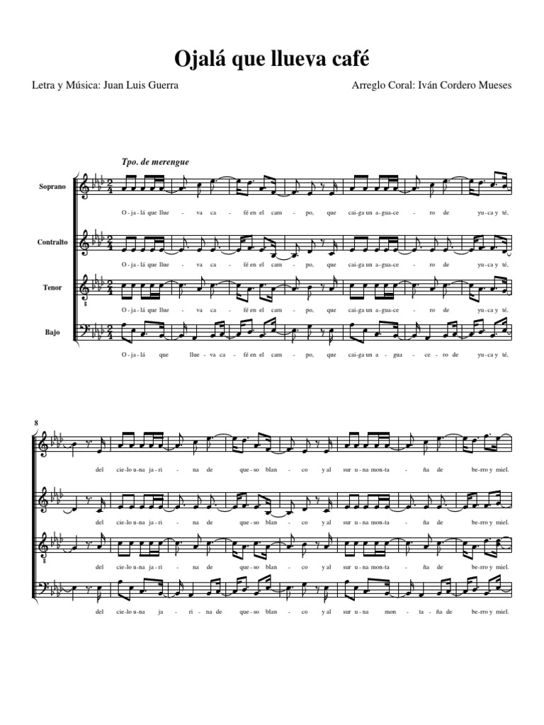 Ojalá Que Llueva Café PDF | PDF | Entretenimiento (general)