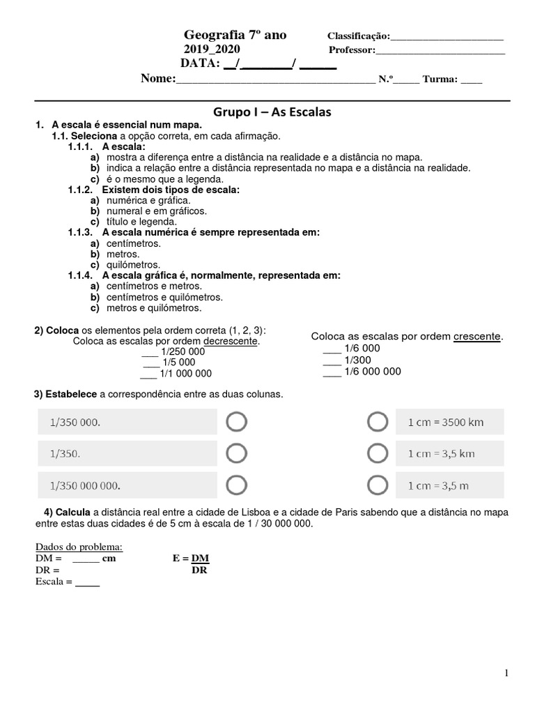 Geografia 7 Ano PDF | PDF | Mapa | Geografia