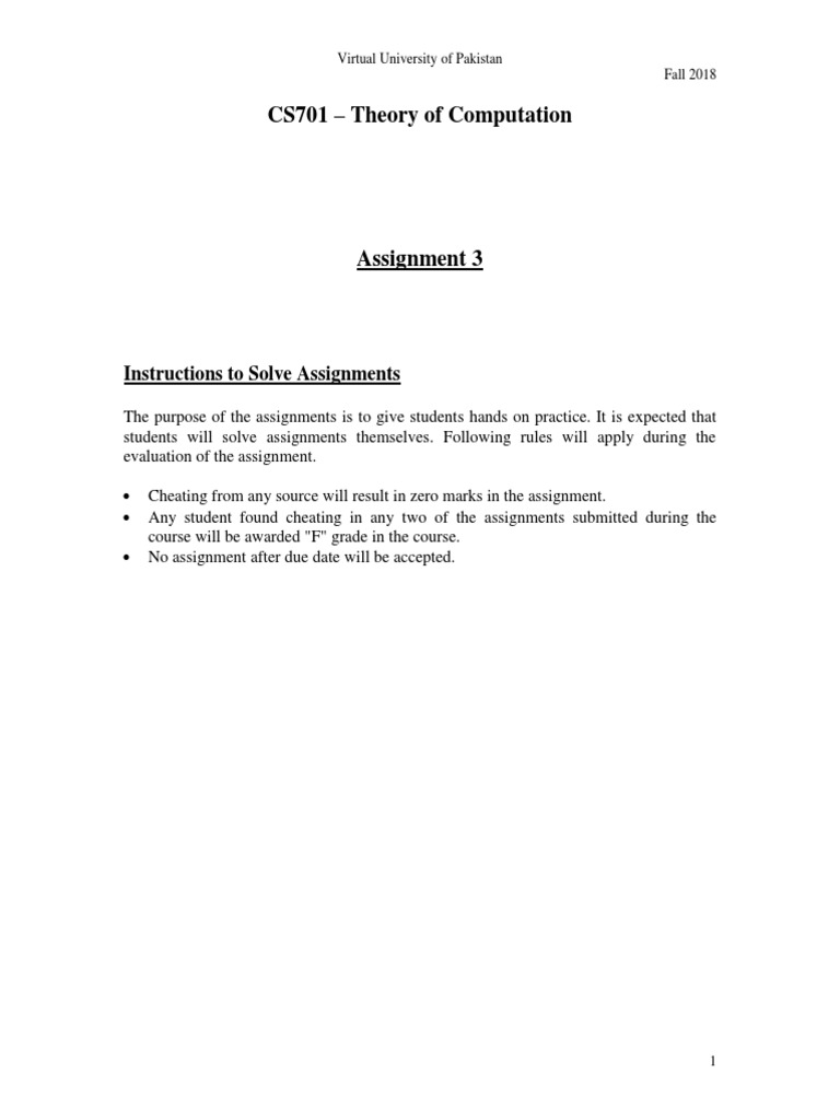 CS701 Assignment 3 Instructions | PDF | Applied Mathematics | Teaching ...