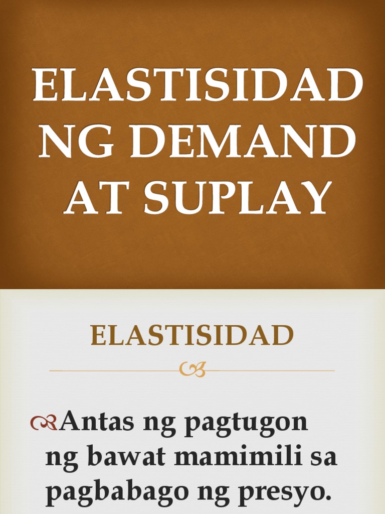 Elastisidad NG Demand at Suplay | PDF