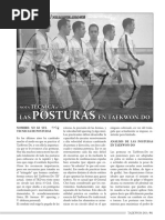 Teoria Posiciones de Taekwondo ITF | PDF | Taekwondo | Pie