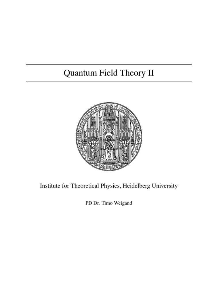 Hierarchy Problem in Phi4 Theory PDF | PDF | Quantum Field Theory ...