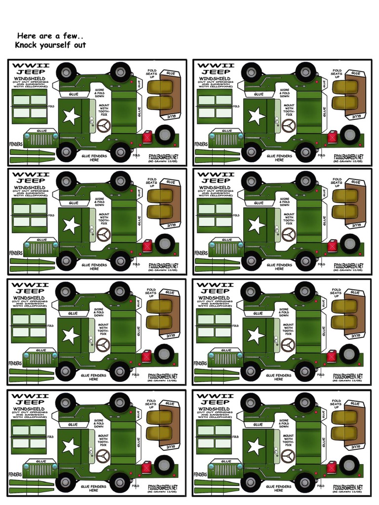 Paper Jeep Project | PDF