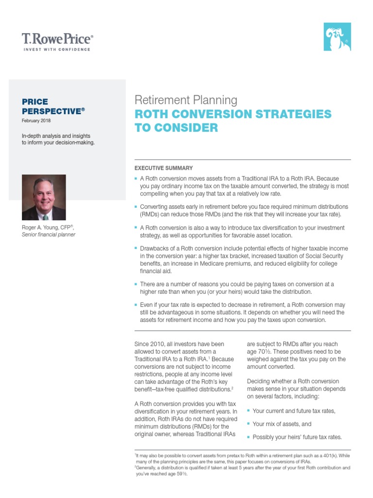 Roth Conversion Strategies To Consider | PDF | Individual Retirement ...