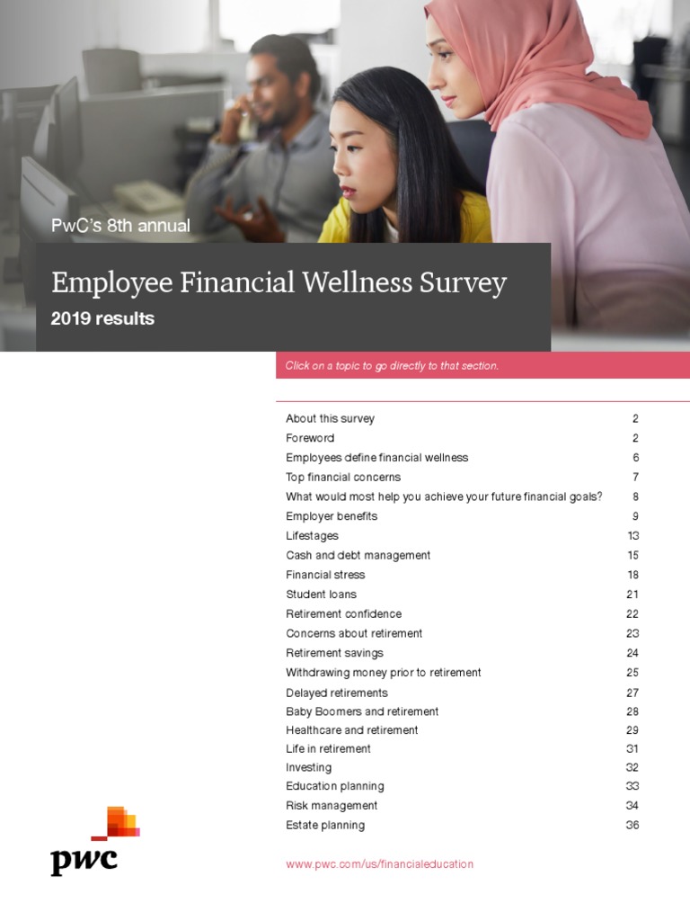 PWC 2019 Employee Wellness Survey PDF | PDF | Millennials | Retirement