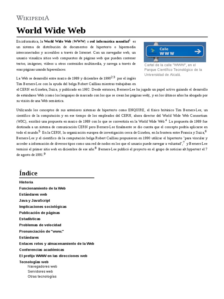 World Wide Web PDF | PDF | Script Java | Red mundial