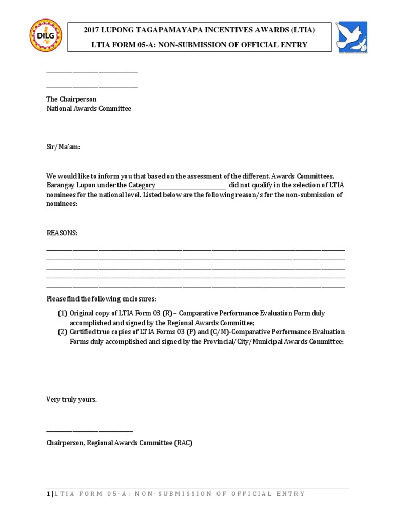 LTIA Form 05-A | PDF LTIA Form 05-A | PDF