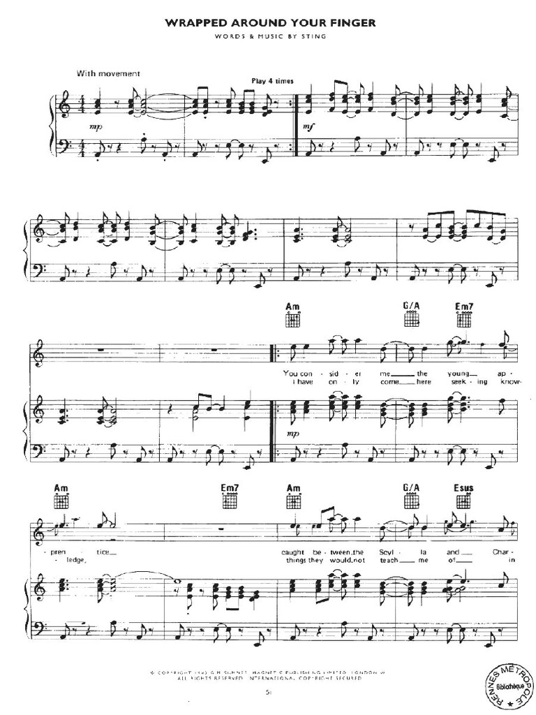 Wrapped Around Your Finger PDF | PDF