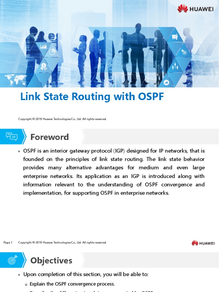 HC110110017 Link State Routing With OSPF | PDF | Network Protocols | Wide Area Network