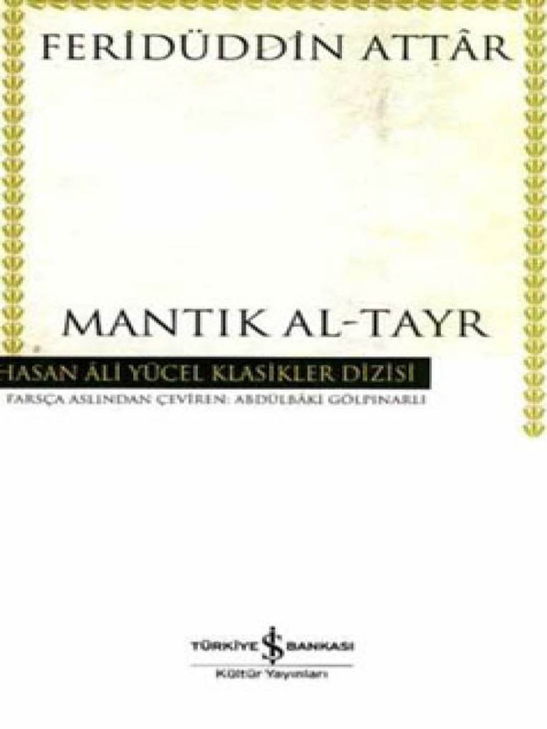Mantık Al-Tayr - Feridüddin Attar PDF | PDF