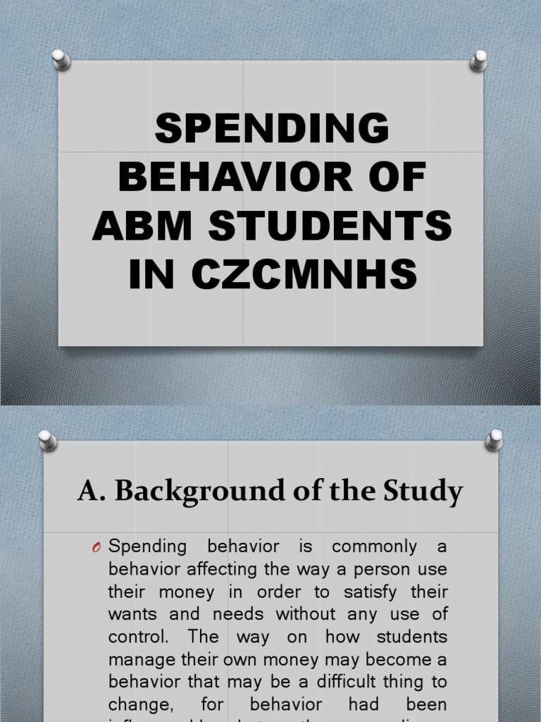 Spending Behavior | PDF | Teachers | Behavior