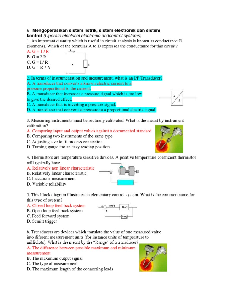 Mengoperasikan sistem listrik, sistem elektronik dan sistem kontrol | PDF | Electrical ...